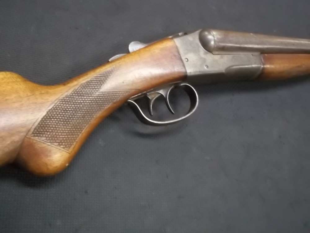 HERCULES 16 GA SIDE BY SIDE SHOTGUN NICE ESTATE GUN CASE COLOR - Side ...