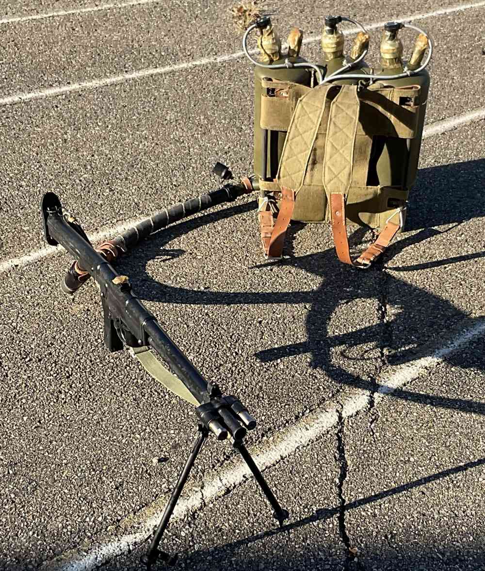 New Unissued Surplus Chinese Type 74 Flamethrower T74 Flame Thrower ...