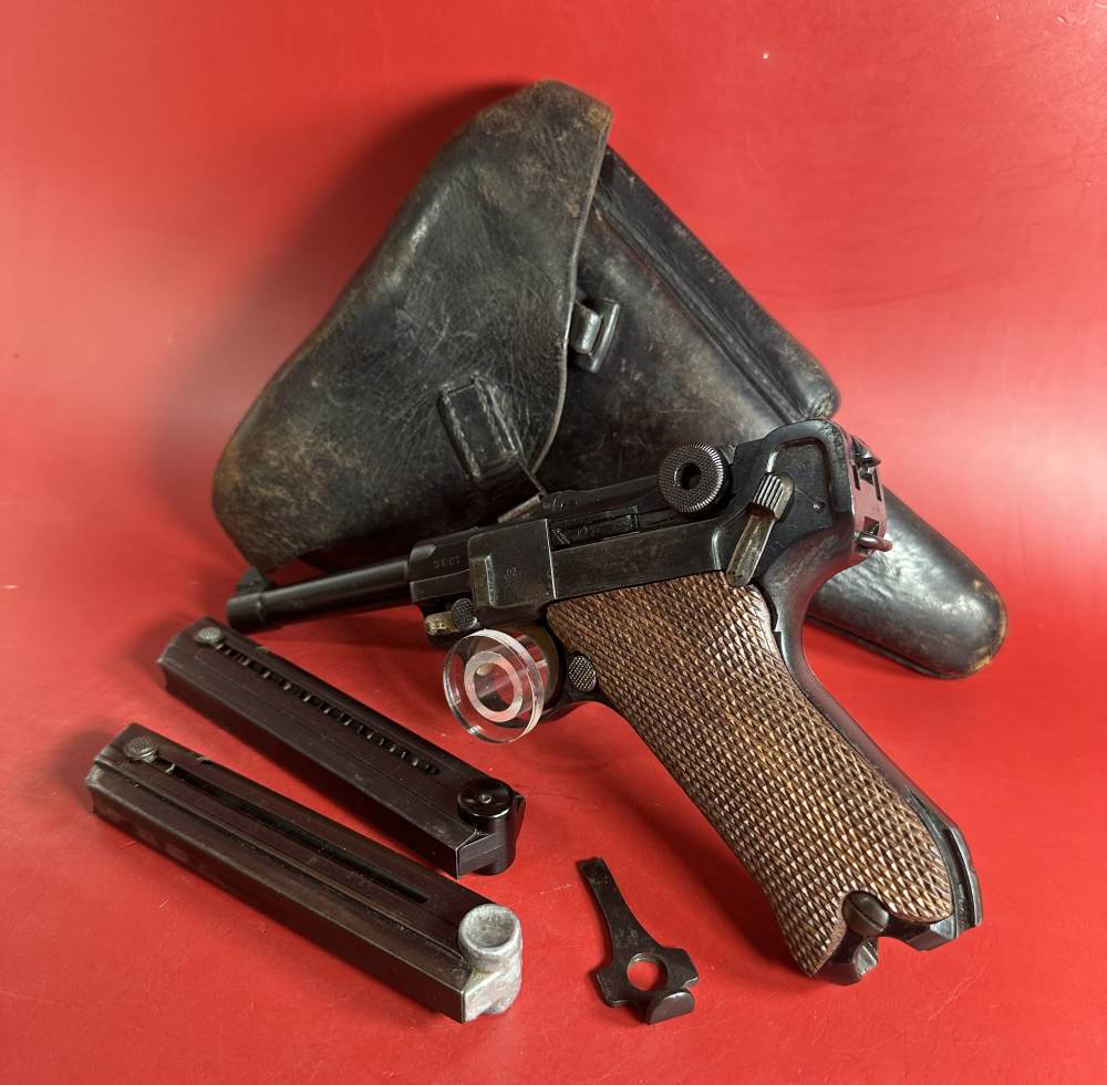 WWII 1936 Mauser P08 Luger S/42 9mm. Matching. Full Rig Excellent ...