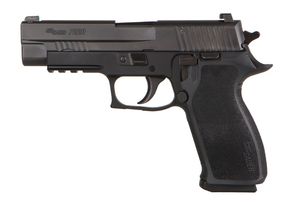 SIG SAUER OFF-DUTY P220 Elite 45 ACP 4.4" 8rd Nitron/Black Wood - Semi ...