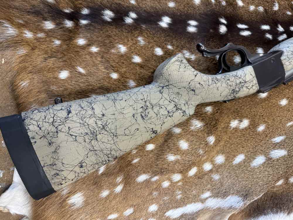 Custom Ruger No. 1 22-250 Number One stainless barrel synthetic stock ...