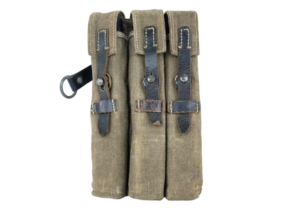 Original WW2 German MP38 MP40 3 cell Canvas Magazine Pouch - WWI & WWII ...
