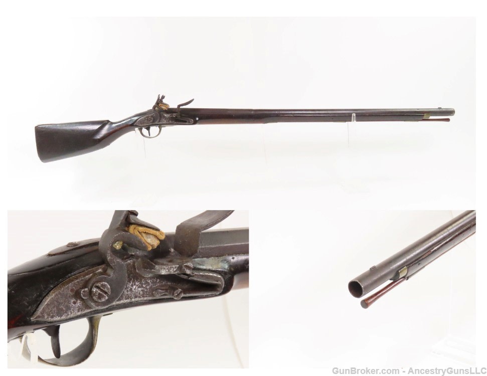 New England COLONIAL AMERICAN Antique CLUB BUTT .85 Fowling Piece ...