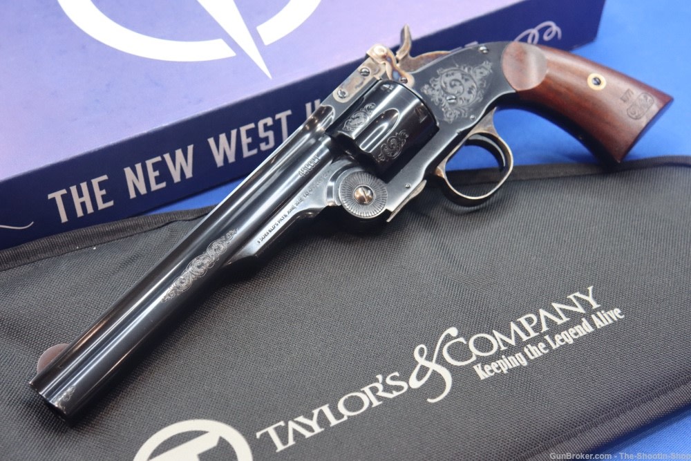 Taylors & Company SCHOFIELD Model Revolver Deluxe HAND ENGRAVED 45 COLT ...