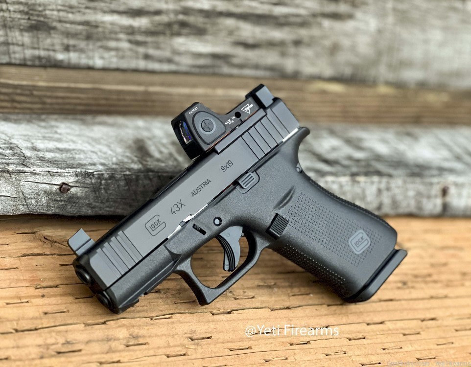 Glock 43x MOS 9mm W/ CHPWS Upgrades & RMRcc 3.25 MOA G43x No CC Fee ...