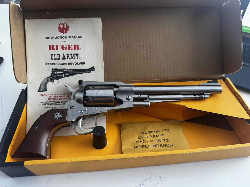 Ruger Old Army muzzleloader revolver 1982 New old stock - Black Powder ...