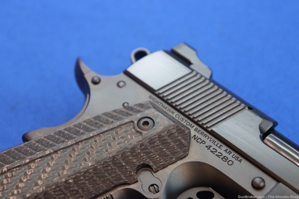 Nighthawk Custom TALON II COMMANDER 1911 Pistol 9MM RECON RAIL IOS OR ...