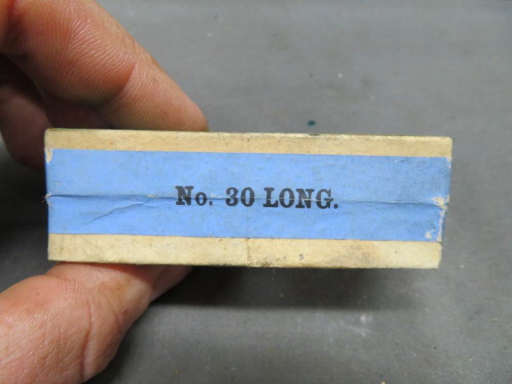 VINTAGE BOX WINCHESTER .30 LONG RIMFIRE AMMO-RARE CALIBER-FULL BOX ...