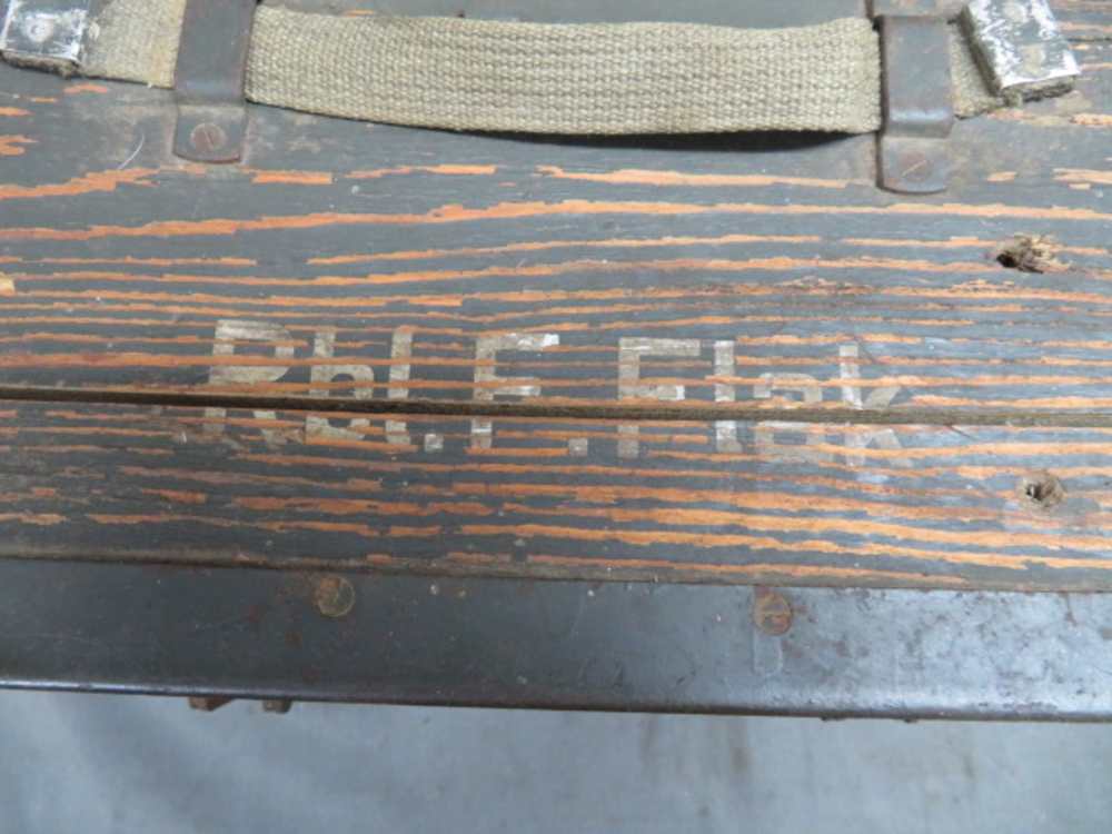 WWII GERMAN “HOLDER FOR FLAK PANORAMIC SIGHT” STORAGE CRATE-GREAT ...