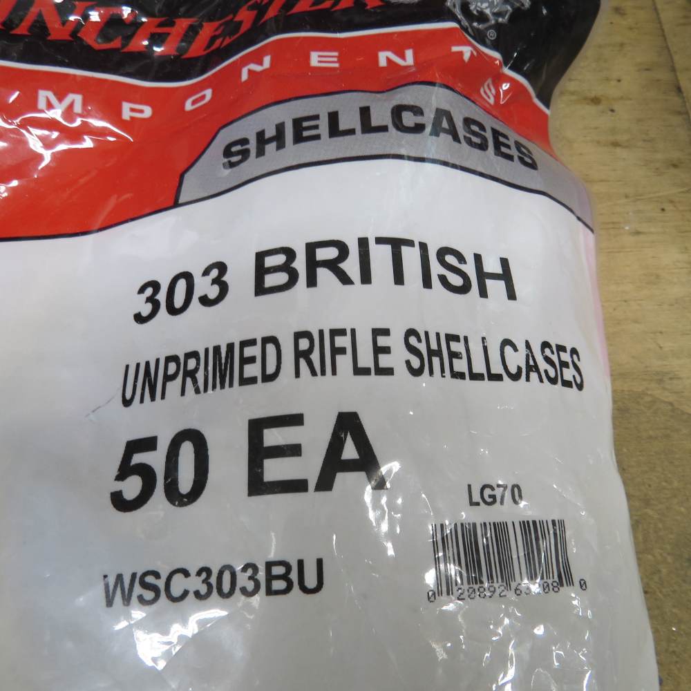 50 Cases 303 British Winchester Brass New - Reloading Brass at ...