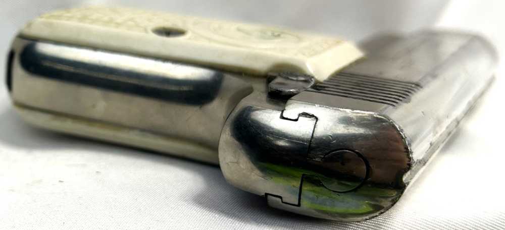1950 Nickel Plated CZ “Z” Semi-Automatic 25 ACP Pistol - USED - Semi ...