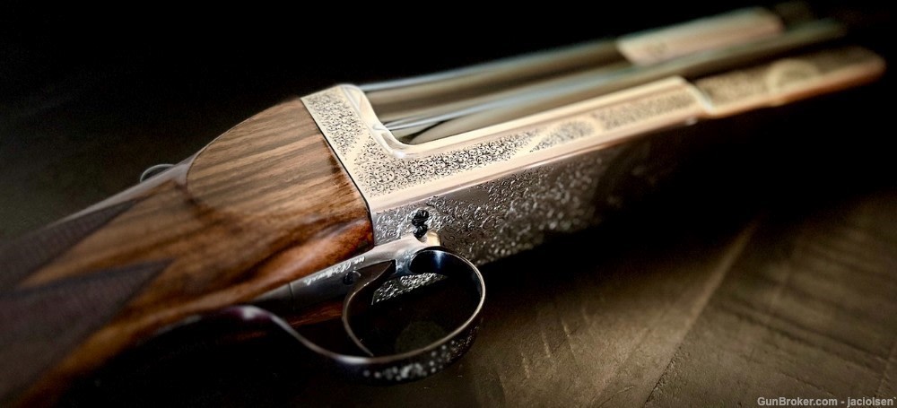 Nighthawk COSMI 12GA Steel EXTRA DELUXE Rose Hand Scroll Engraving 28 ...