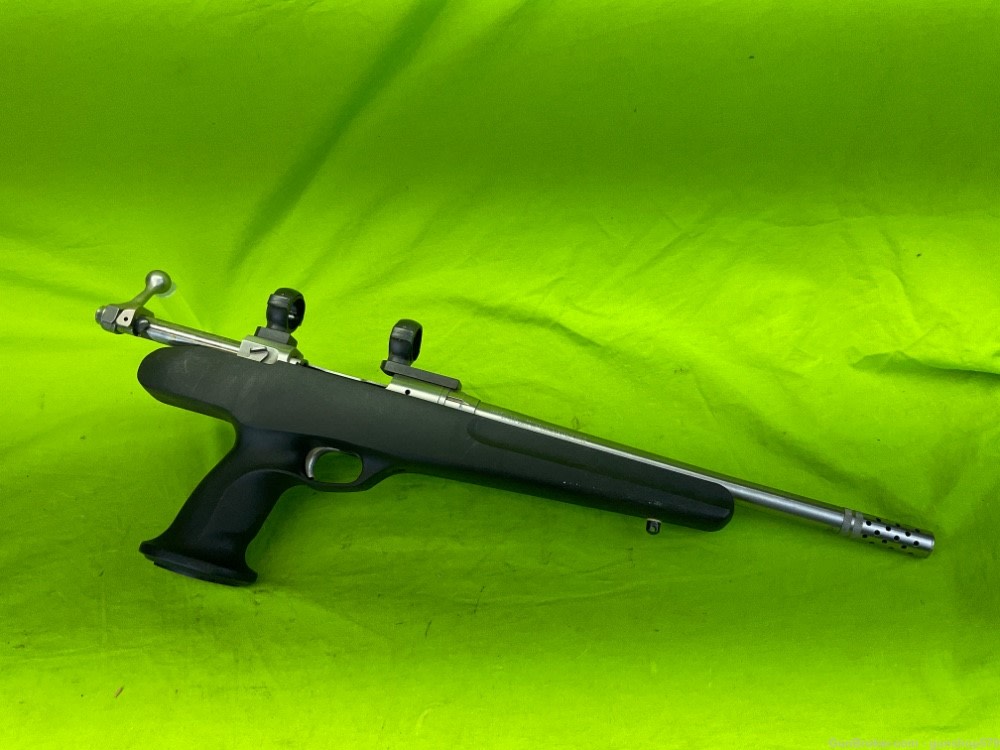 Savage Striker Model 516 22-250 Pistol Stainless SS Burris Rings Base ...