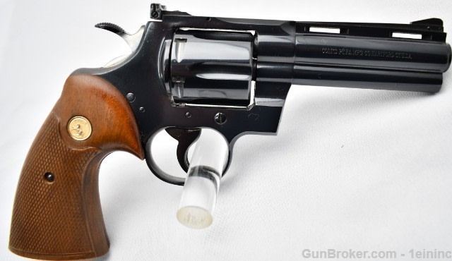 Colt Python 4” 1st Gen 1966 Blue - Revolvers at GunBroker.com : 1130625520