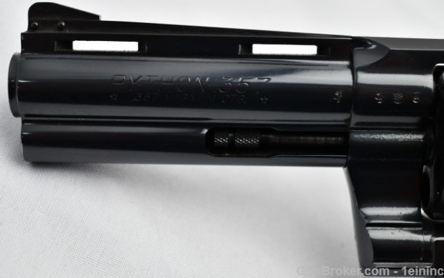 Colt Python 4” 1st Gen 1966 Blue - Revolvers at GunBroker.com : 1130625520