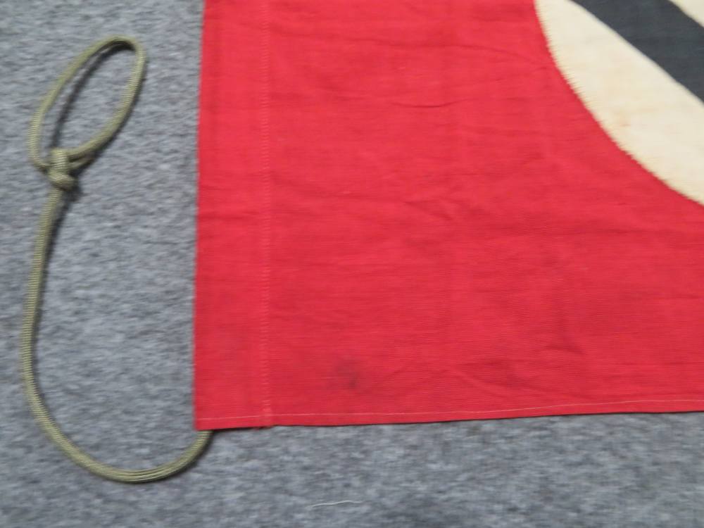 WWII GERMAN SWASTIKA FLAG WITH SEPERATE SEWN CENTER-14" x 20" - WWI ...