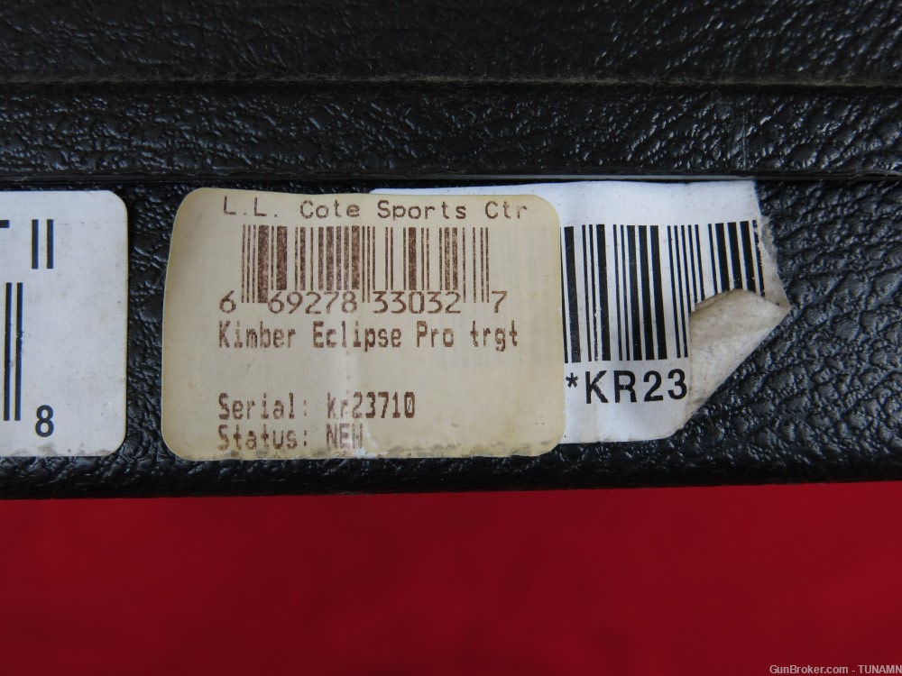 Kimber Factory Eclipse Pro Target II Hard Case With A Manual And Lock ...