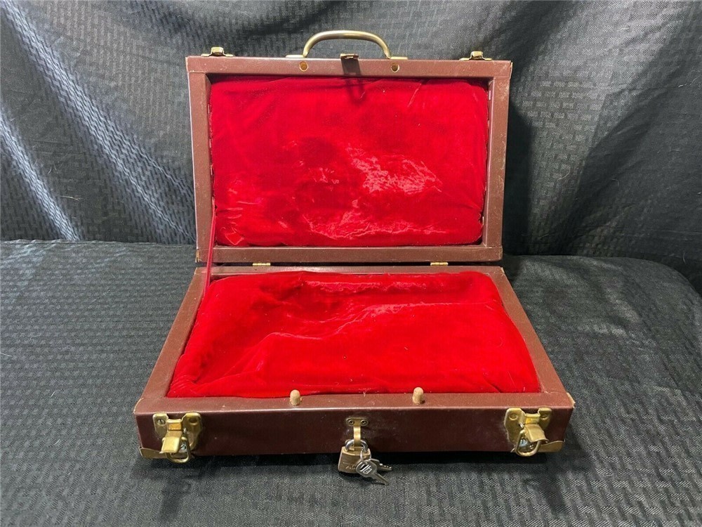 Colt Gun Carrying Case Velvet Lined With Lock and Keys 14" x 9" x 4 ...