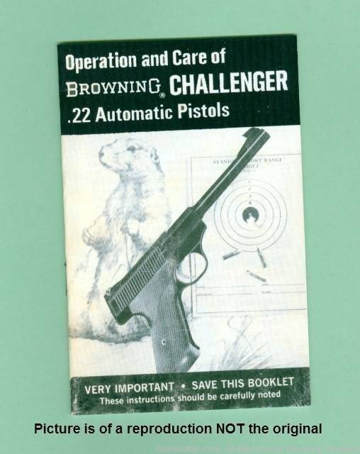 Browning Challenger Newer Factory Instruc Manual R - Other Gun ...