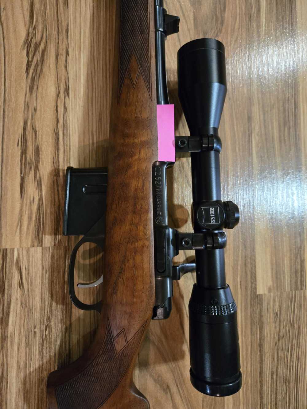 CZ-527 7.62x39 unfired with Zeiss Diavari C 3-9x36 - Bolt Action Rifles ...