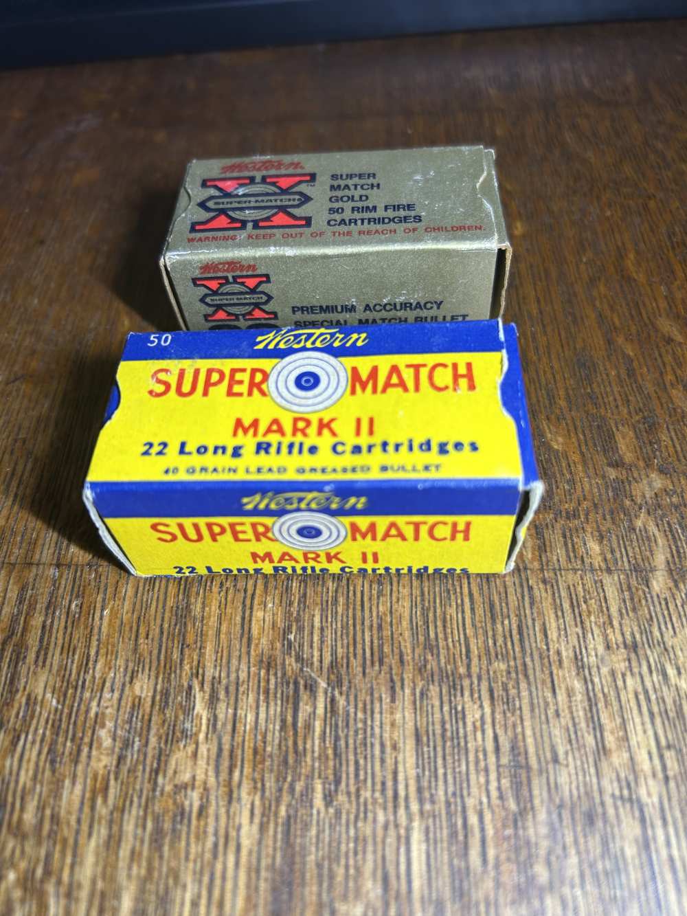 Western Super Match Mark II and Western Match Gold 22LR 2 Full Boxes ...