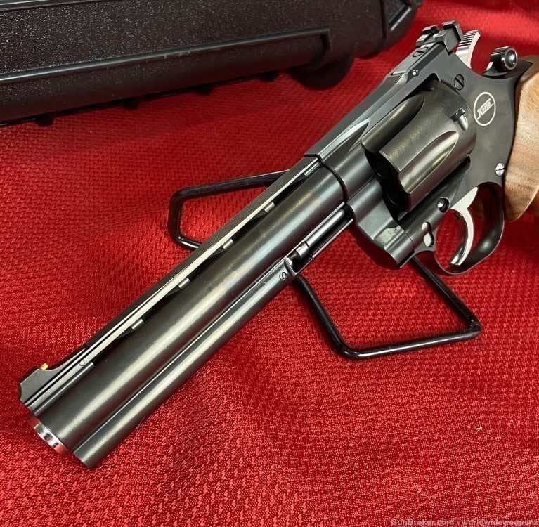 Nighthawk Korth Mongoose 6” .357 Walnut Grip TSA - Revolvers at GunBroker.com : 1130889567