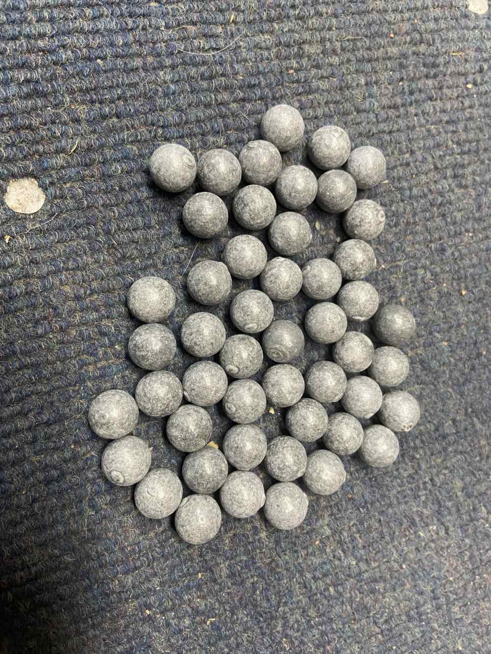 Black powder rifle or pistol round balls 49 cnt - Black Powder Bullets ...