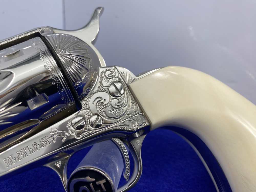 Colt Single Action Army - MASTER SCROLL ENGRAVED- Amazing Hand Carved ...