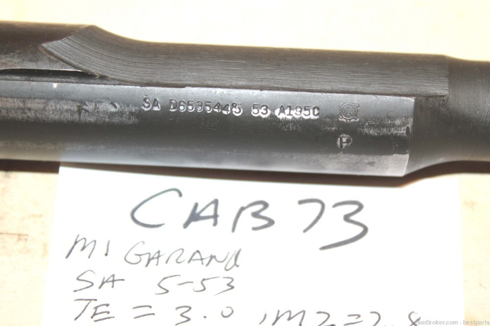 M1 Garand Barrel, Springfield Armory USGI, 5-53 -#CAB73 - Rifle Barrels ...