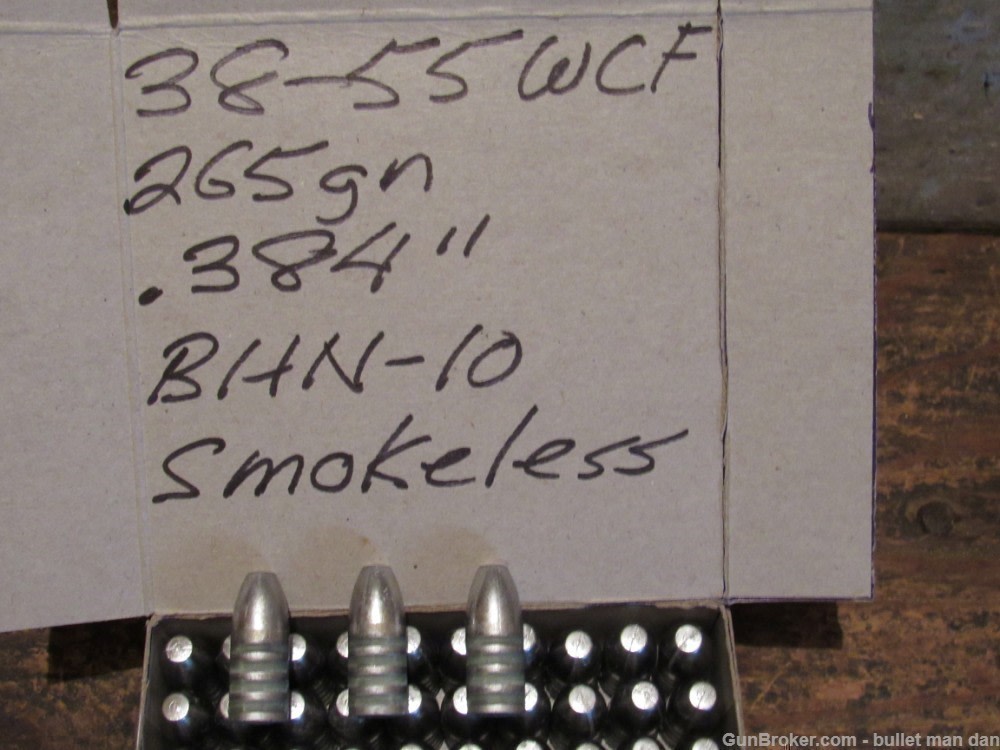 38-55 over size bullets .384" - Reloading Bullets at GunBroker.com ...