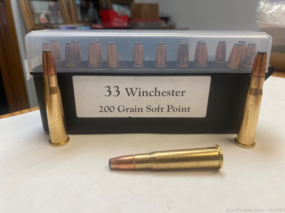 33 Winchester 200 grain Soft Point 33 WCF - Rifle Ammo at GunBroker.com ...