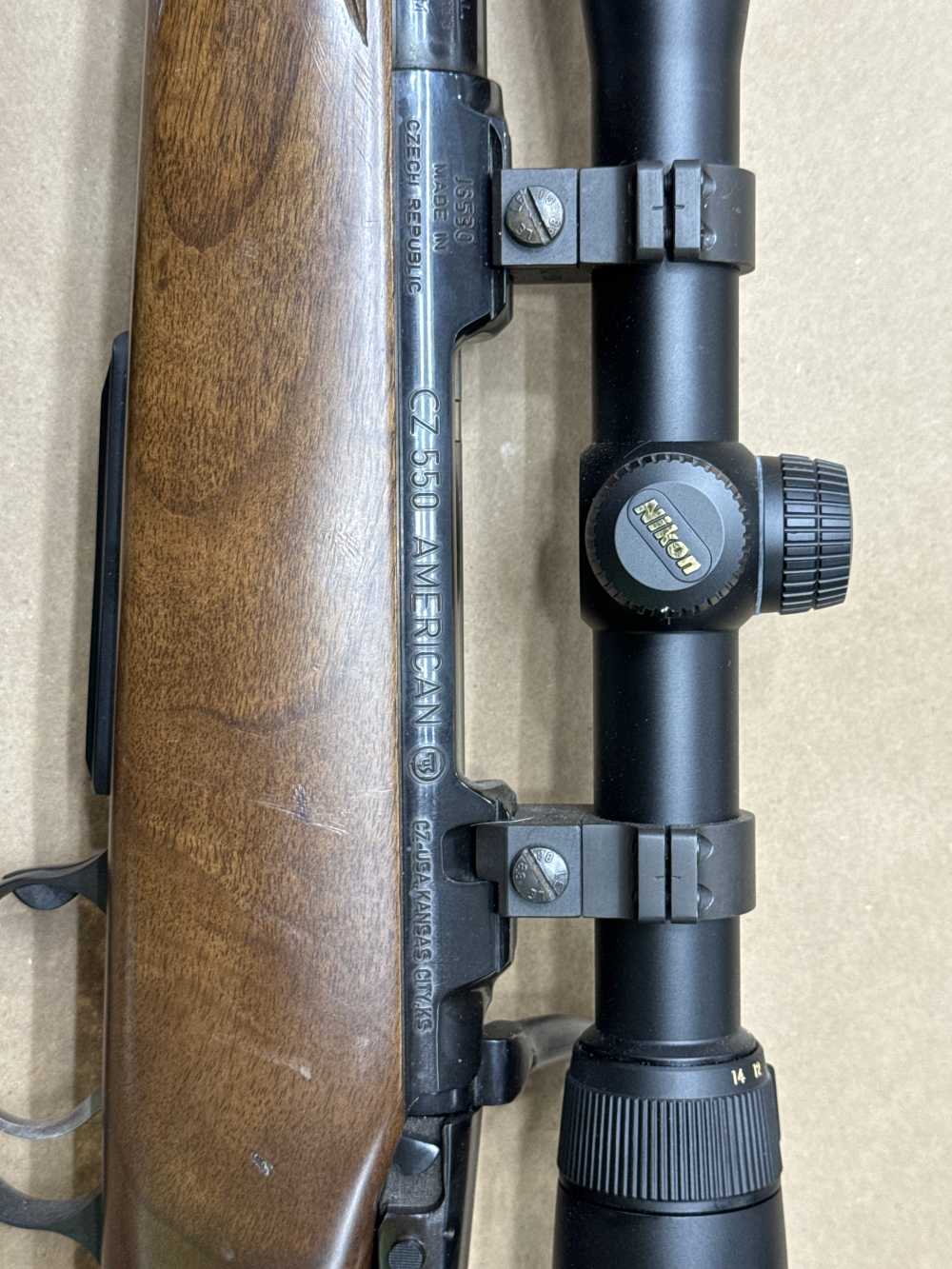 CZ 550 American 22-250 with Nikon Buckmaster Scope 4.5-14x40 scope RH ...
