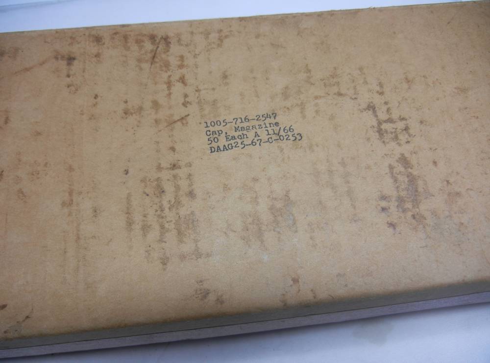 USGI Box of 50 BAR Rifle Magazine Covers Vintage 11/66 - Rifle ...