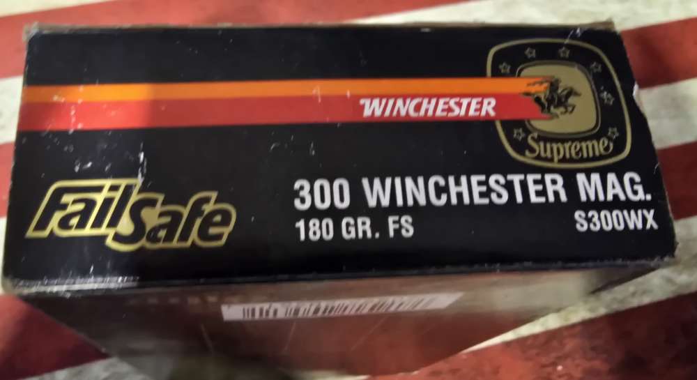 Fail Safe Winchester 300 Win Mag 180 Gr FS 1 Box Rare Black Talon ...