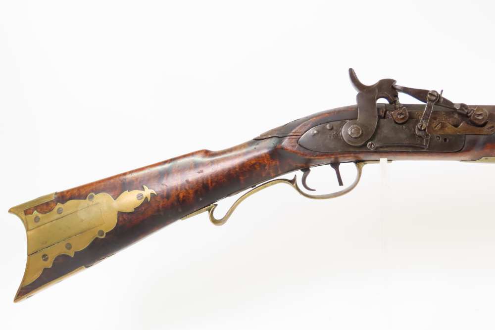 1850s Antique SUPERPOSED LOAD Two Shot PERCUSSION Homestead/Hunting ...