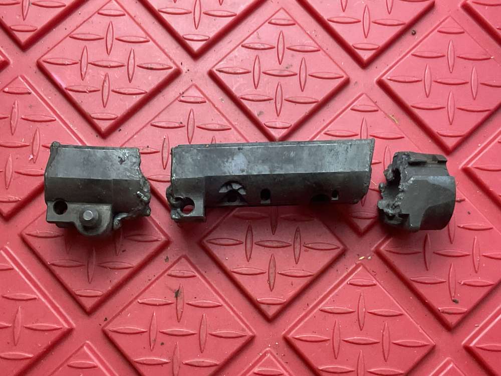 German WWII MG34 Torch Cut Receiver Sections Parts Repair Kit Lot MG 34 ...