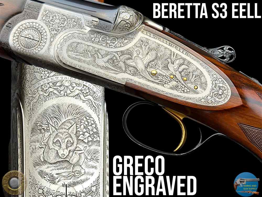 GRECO ENGRAVED - BERETTA S3 EELL - 12 GA 28" - MOD/FULL - GOLD ...