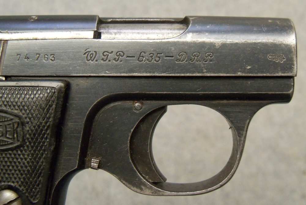 MAUSER WTP TYPE 2 .25ACP POCKET PISTOL 1938-40 WWII PERIOD MATCHING ...