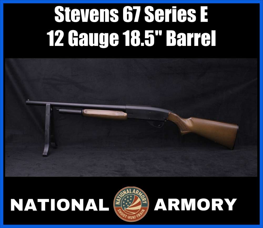 Stevens Model 67 12 Ga 18.5" Barrel Police & Riot Shotgun Configuration ...