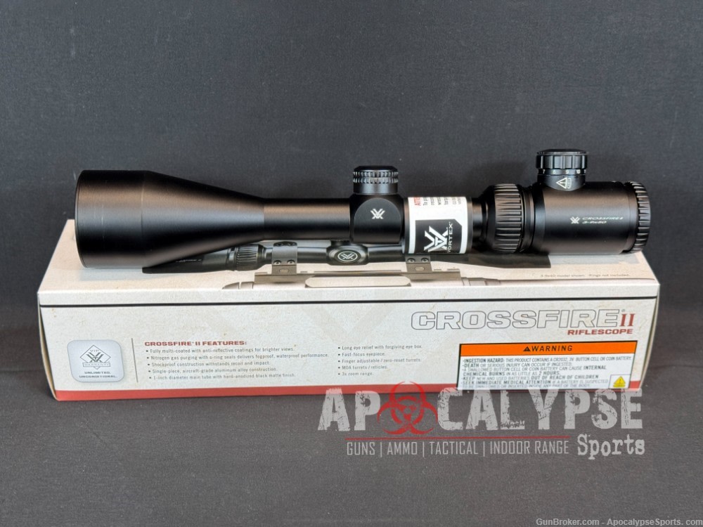 Vortex Crossfire II 3-9x50 Rifle Scope - Scopes at GunBroker.com ...