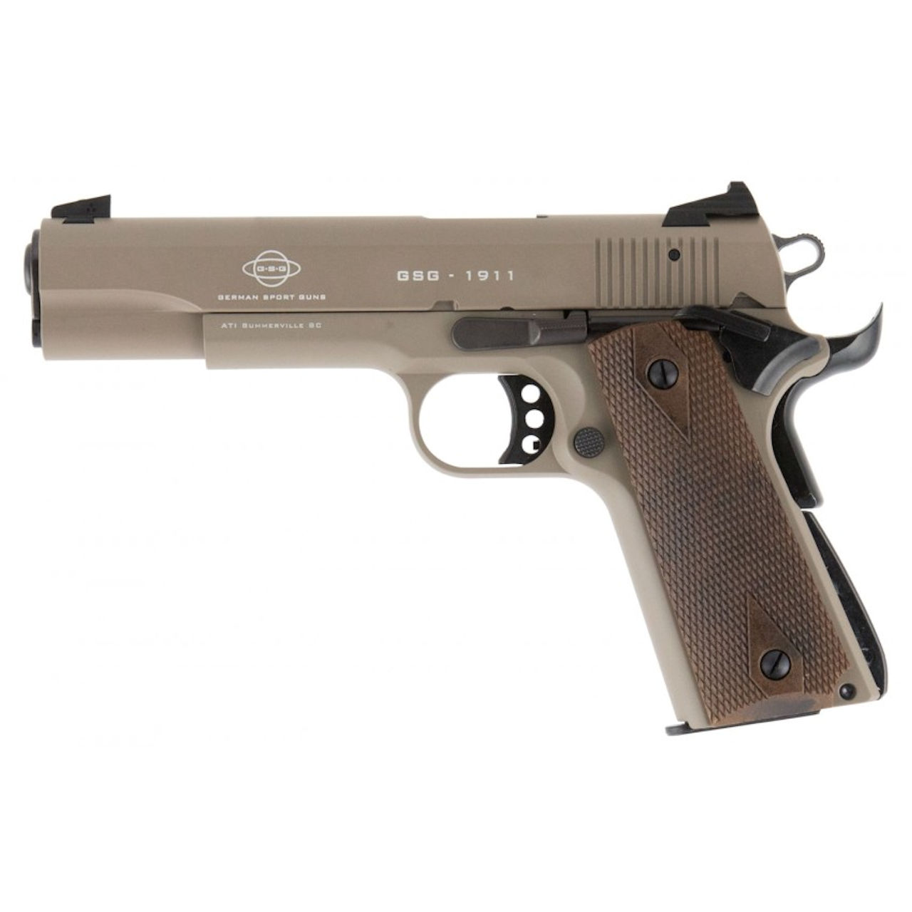 ATI GSG 1911 Tan Pistol 22 LR 5 - Semi Auto Pistols at GunBroker.com ...