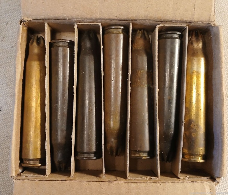 50 Cal BMG Blank Collection 7pcs 1982 1983 1985 1986 1996 2011 LC & WCC ...
