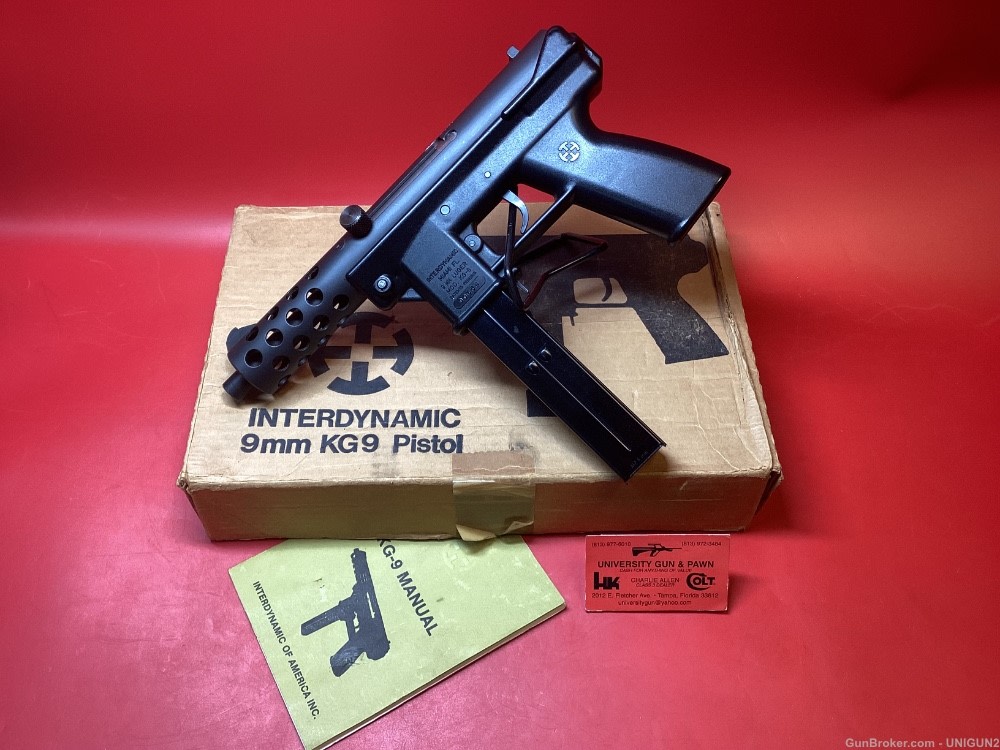 RARE Interdynamic Model KG-9 KG9 Open Bolt 5” Semi Auto 9mm - Semi Auto ...
