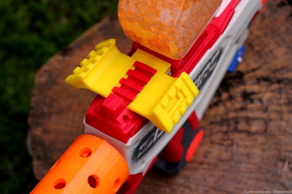 45-Degrees 4-Slots Picatinny Rails (Both Sides) for Nerf Pro GelFire Toy - Toys at GunBroker.com ...