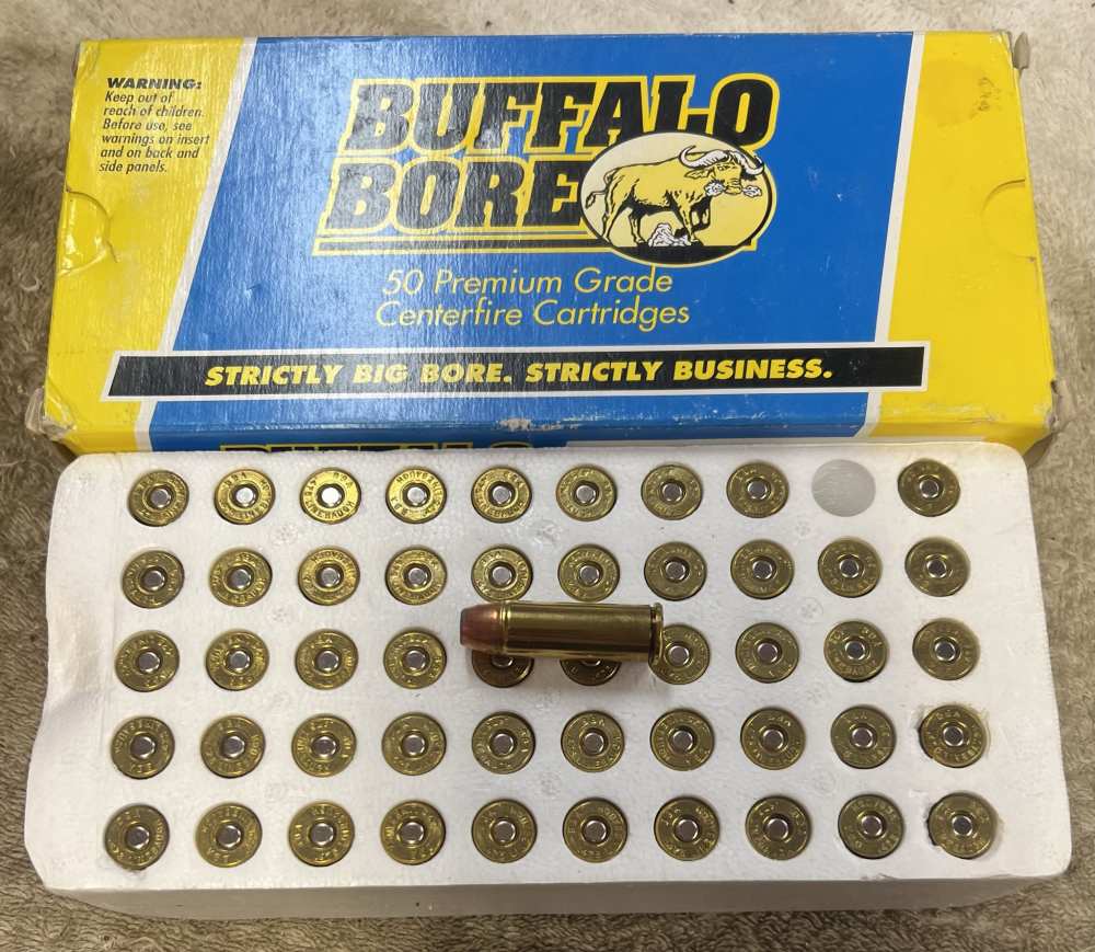 Buffalo Bore .475 Linebaugh 400gr JFP Lot of 50rds - Vintage Ammo at ...