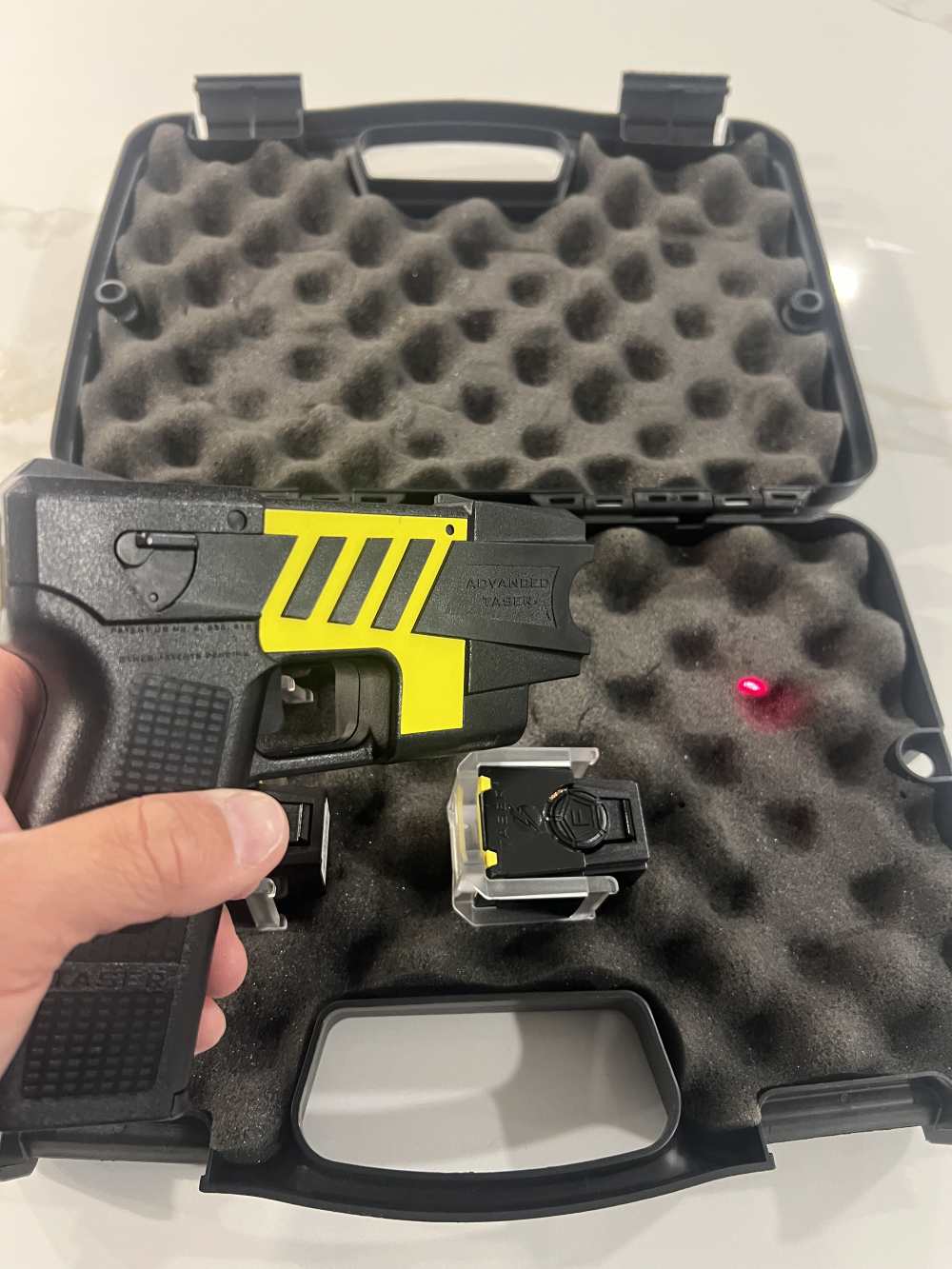 TASER M26 WITH RED LASER "3 NEW CARTRIDGES" AND HARD CASE - Less-Lethal ...