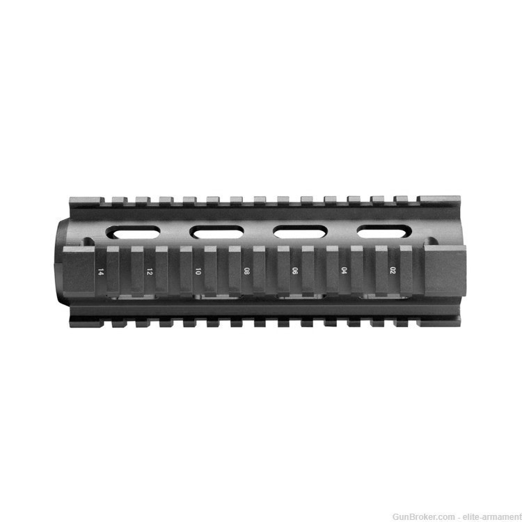 Carbine Quad Rail Hand Guard 2 Piece Drop In W/ Free Vertical Grip ...