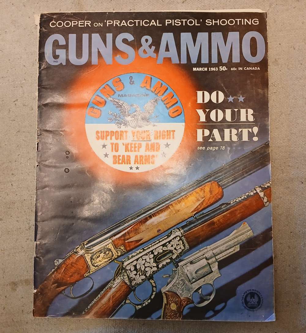 GUNS & AMMO 1963 Magazines Hunting Shooting Firearms Adventure ...