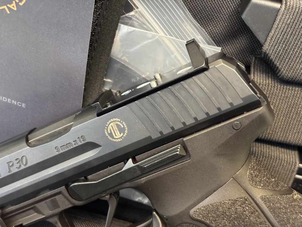 Langdon Tactical HK P30 9mm Flat Trigger RMR Plate Optic Slide Cut w ...