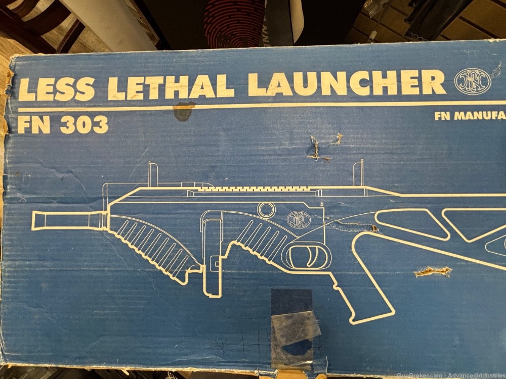 FN 303 TACTICAL LESS LETHAL LAUNCHER RARE LAW ENFORCEMENT W/3 DRUMS ...